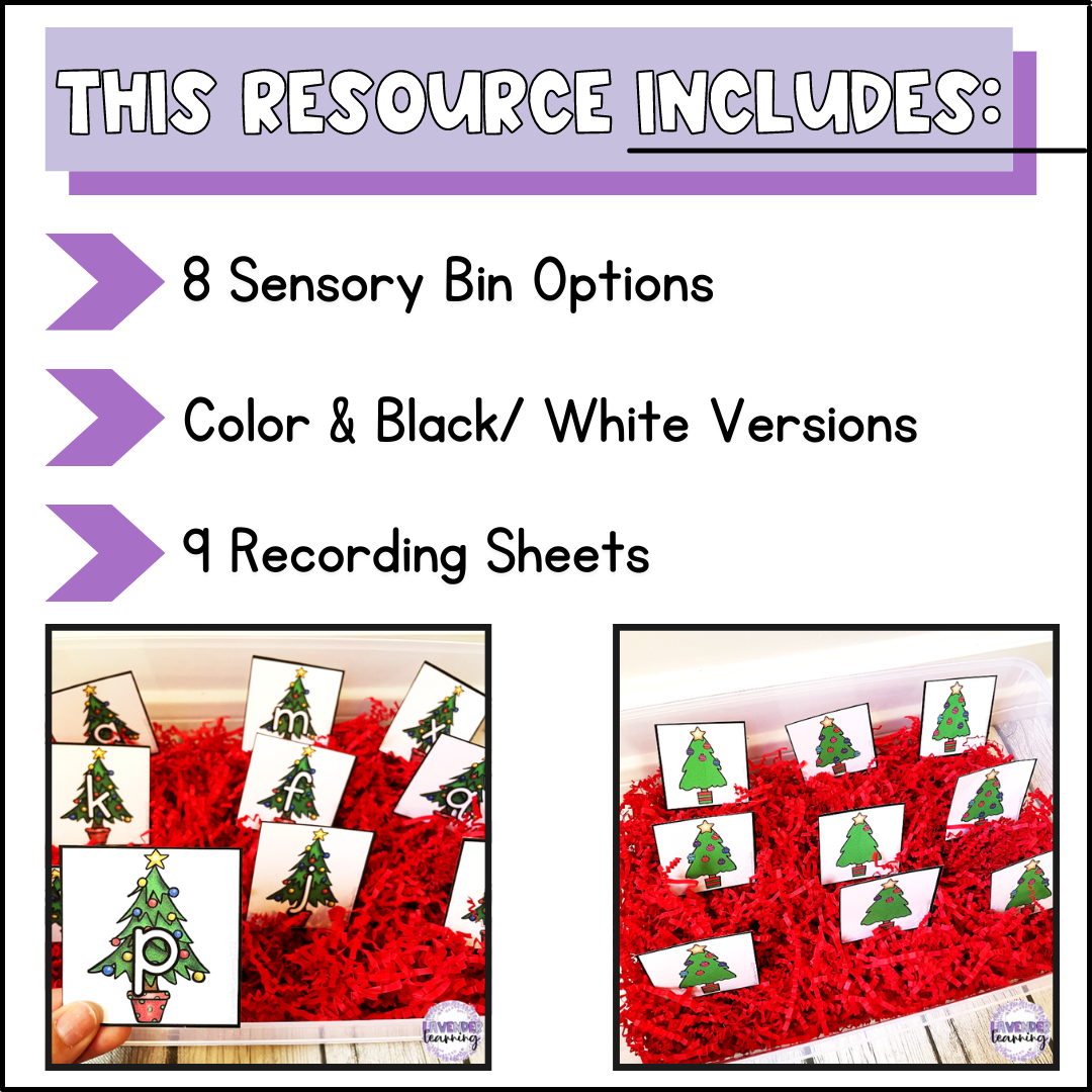 December Sensory Bin for Pre-K & Kindergarten - Christmas Sensory Bin ...