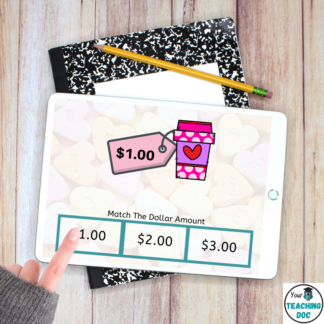 Valentine's Day Life Skills: Mixed Money Math 3 Levels | Made By Teachers