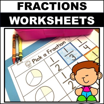 Fractions Worksheets Equal Parts Parts of A Whole First Grade Second ...