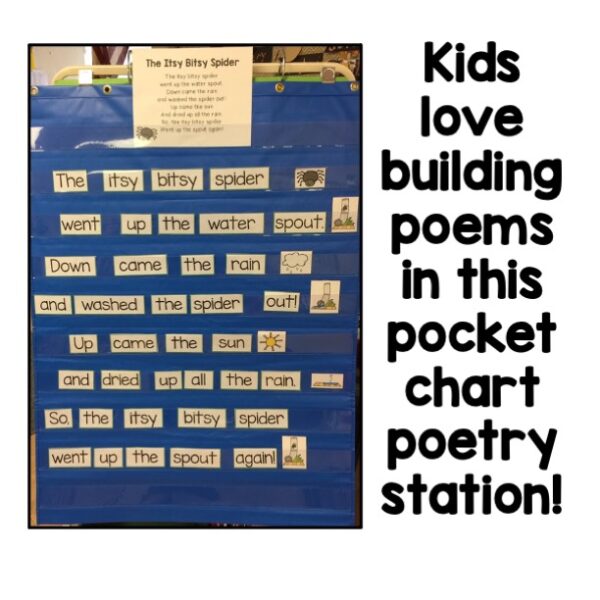 Pocket Chart Poem Itsy Bitsy Spider Nursery Rhyme | Made By Teachers