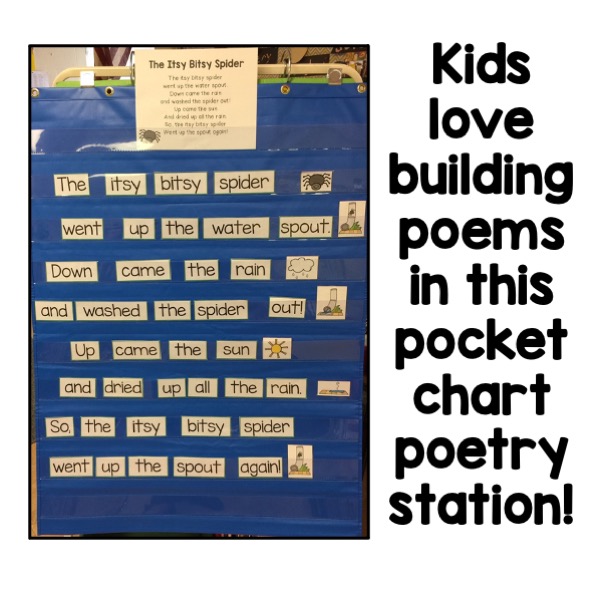 Pocket Chart Poem Itsy Bitsy Spider Nursery Rhyme | Made By Teachers