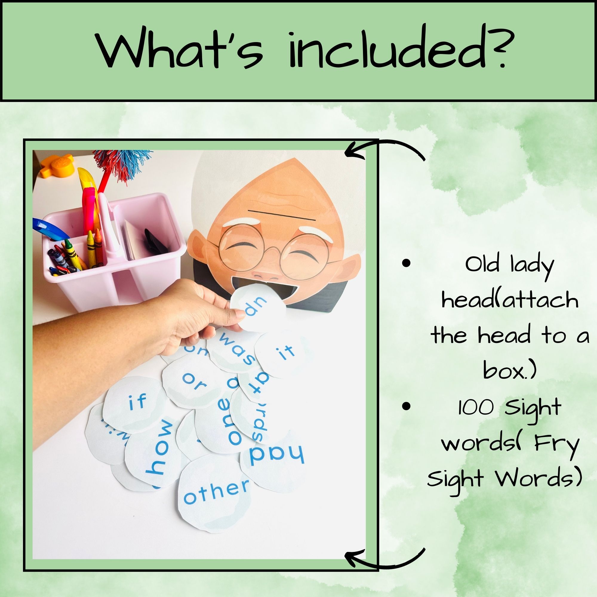 There was an old lady that swallowed snow|Feed the old lady 100 sight ...