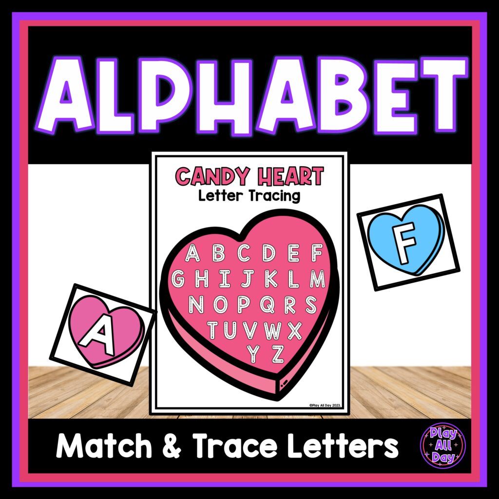 Valentine’s Day Alphabet | Letter Matching and Tracing Activity | Made ...