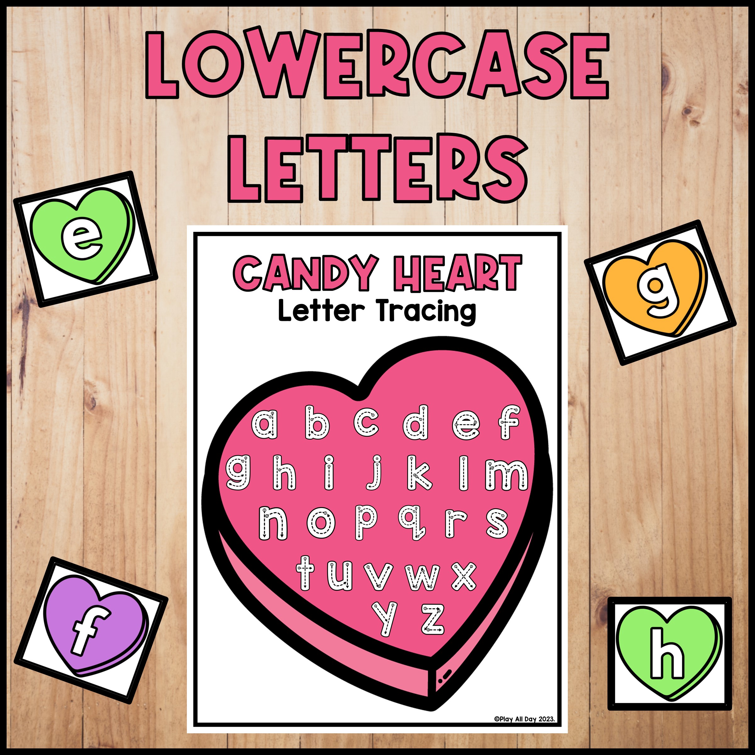 Valentine’s Day Alphabet | Letter Matching and Tracing Activity | Made ...