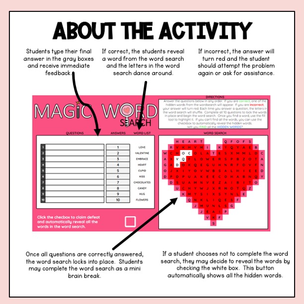 Evaluate Expressions for Given Values Valentine's Self-Checking Digital ...