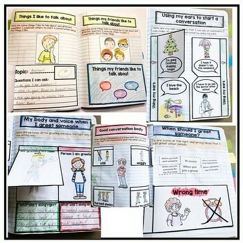 Social Skills and conversation Interactive Notebook pragmatic ...
