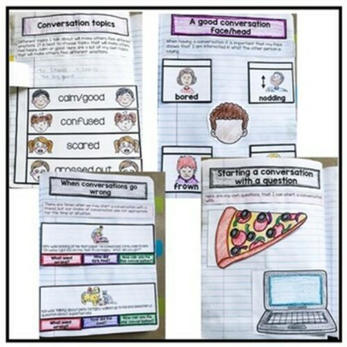 Social Skills and conversation Interactive Notebook pragmatic ...