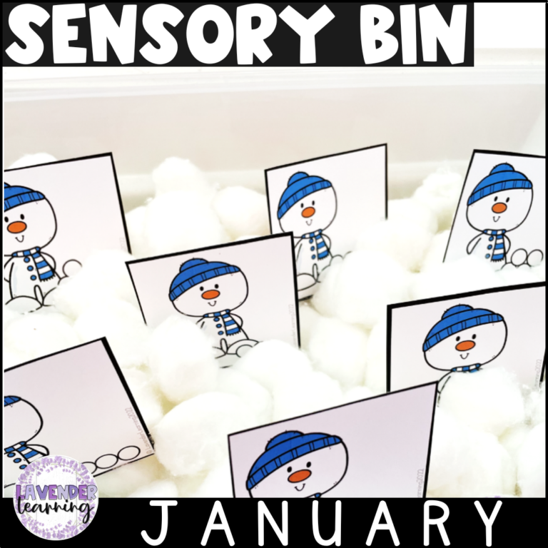 January Sensory Bin for Preschool, Pre-K, & Kindergarten - Winter ...