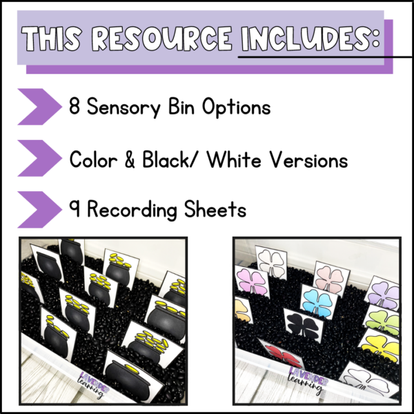 March Sensory Bin for Pre-K & Kindergarten - St. Patrick's Day Sensory ...