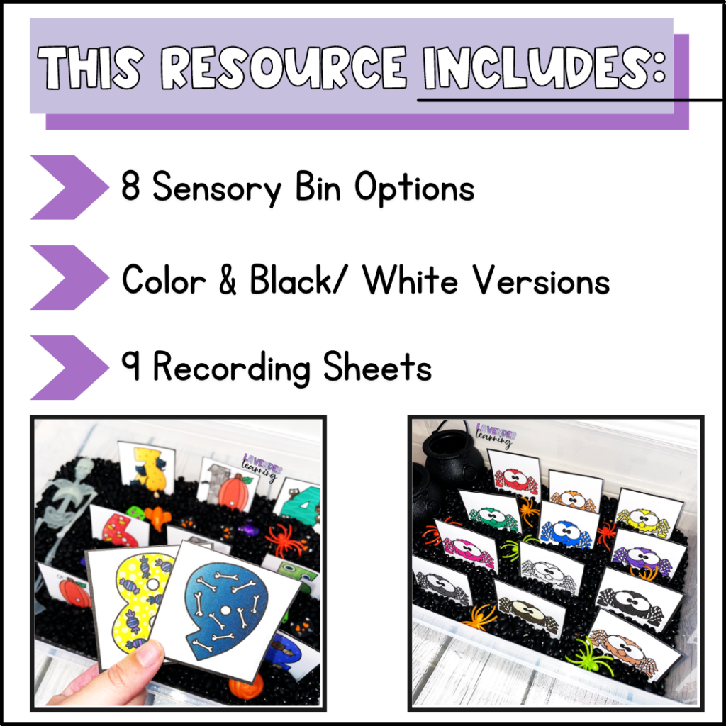 October Sensory Bin for Preschool, Pre-K & Kindergarten - Halloween ...