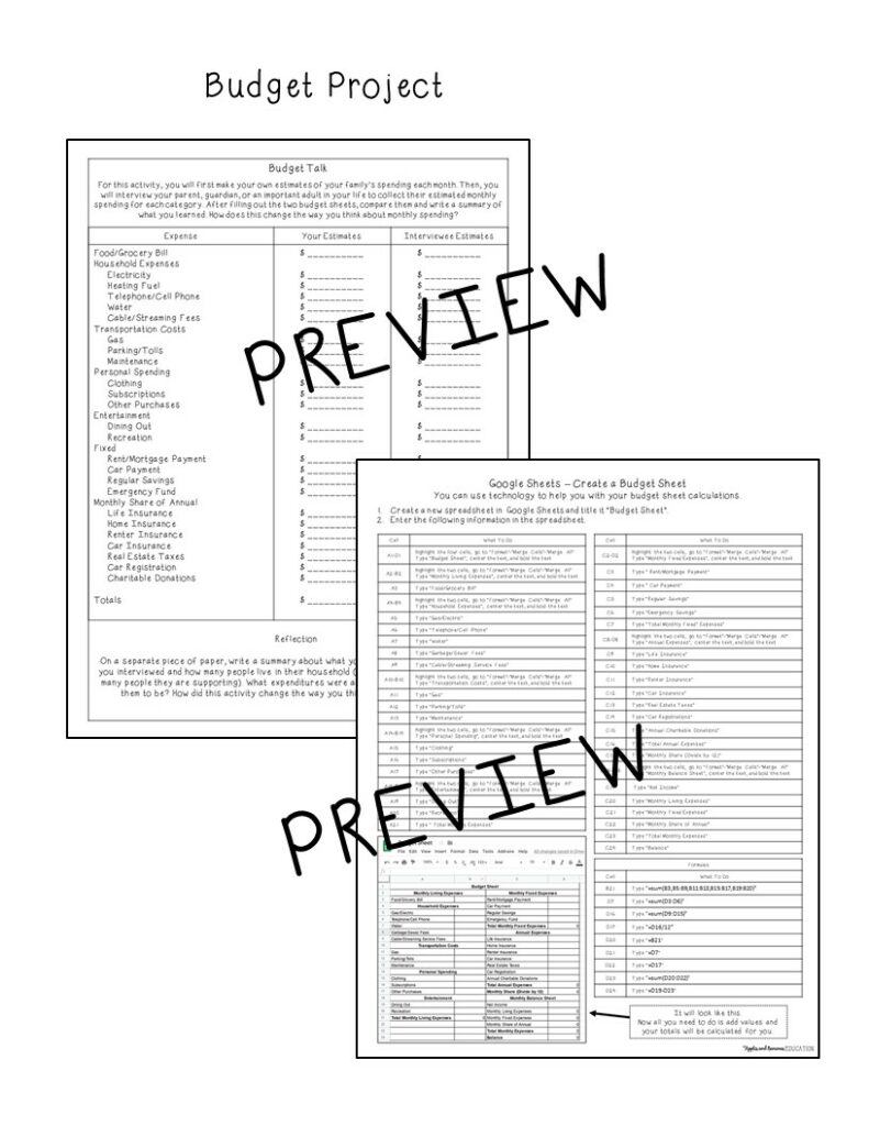 Budget | Made By Teachers