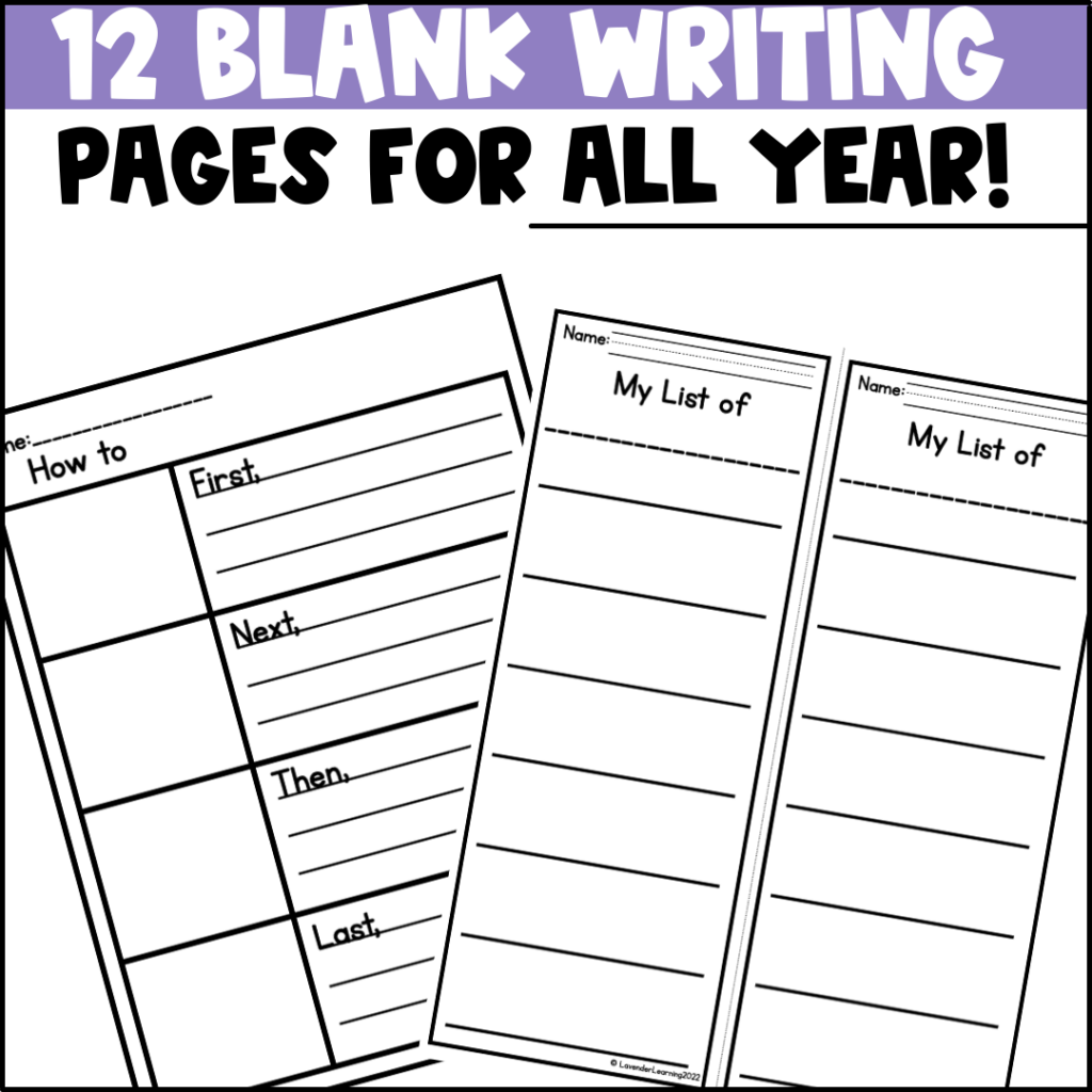 Writing Center Starter Kit for Preschool, Pre-K, Kindergarten, & 1st ...