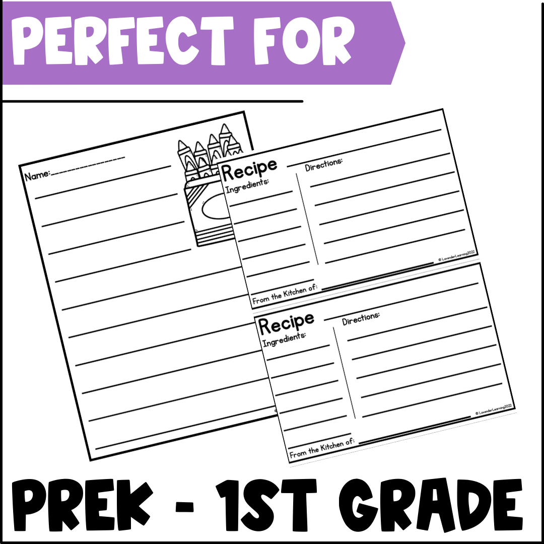 Writing Center Starter Kit for Preschool, Pre-K, Kindergarten, & 1st ...