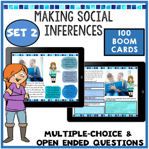 Making social inferences boom cards social skills SEL behavior SET 2 ...