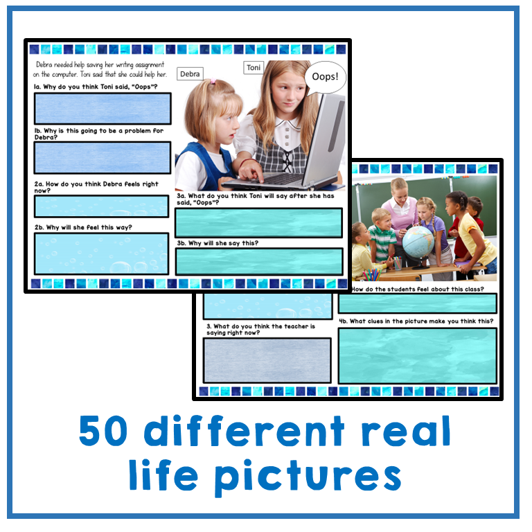 Making social inferences boom cards social skills SEL behavior SET 2 ...