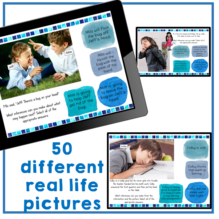 Making social inferences boom cards social skills SEL behavior SET 2 ...