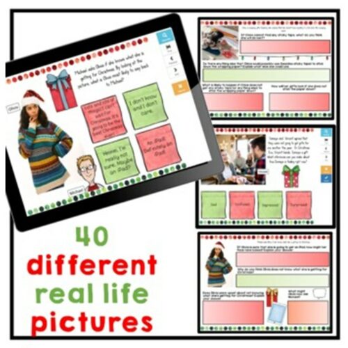 BOOM CARDS™ TEENS social inferences Christmas scenarios SEL social ...