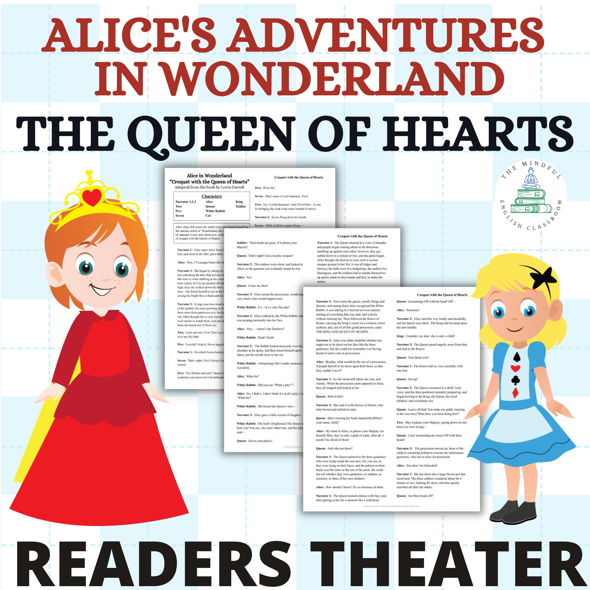 Readers Theater Script, Alice's Adventures in Wonderland, Queen of ...
