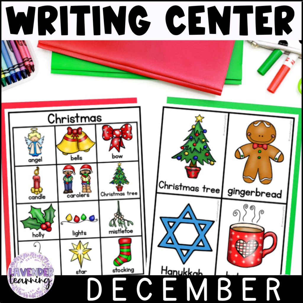 December Writing Center for Preschool & Kindergarten - Christmas ...