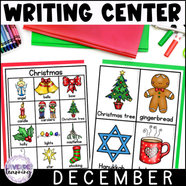 December Writing Center for Preschool & Kindergarten - Christmas ...