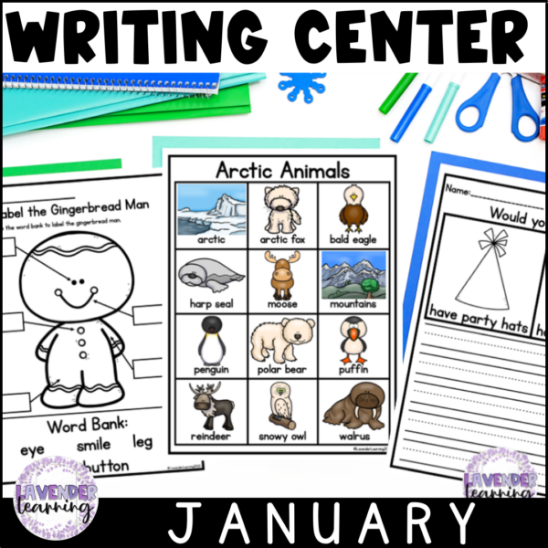 January Writing Center for Preschool & Kindergarten - Winter Writing ...