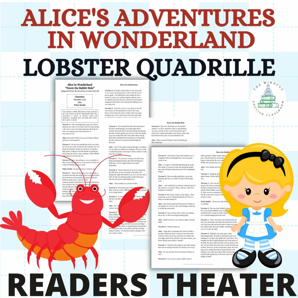 Readers Theater Script, Alice's Adventures in Wonderland, The Lobster ...