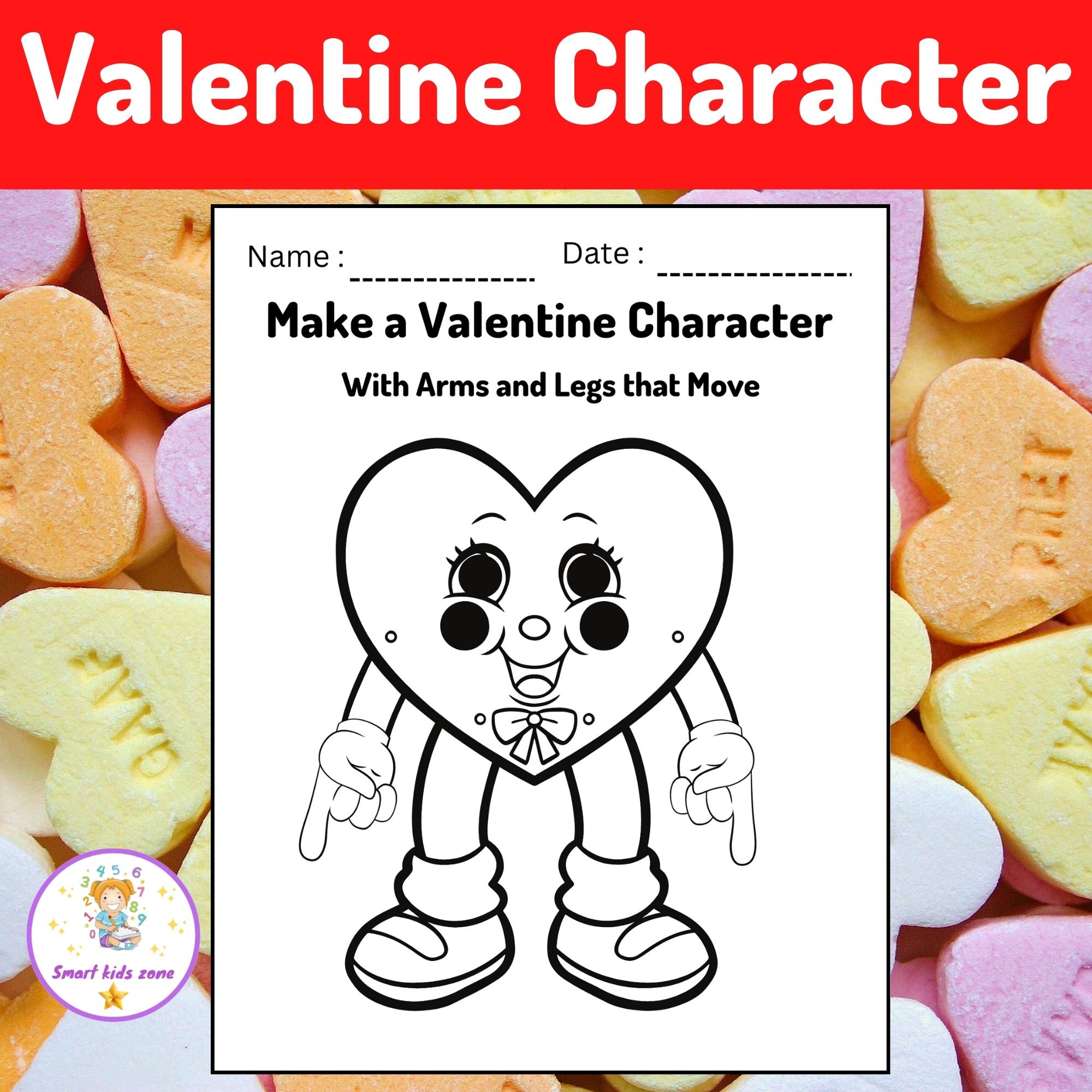Make A Valentine Character | Valentines Day Craft | February Morning ...