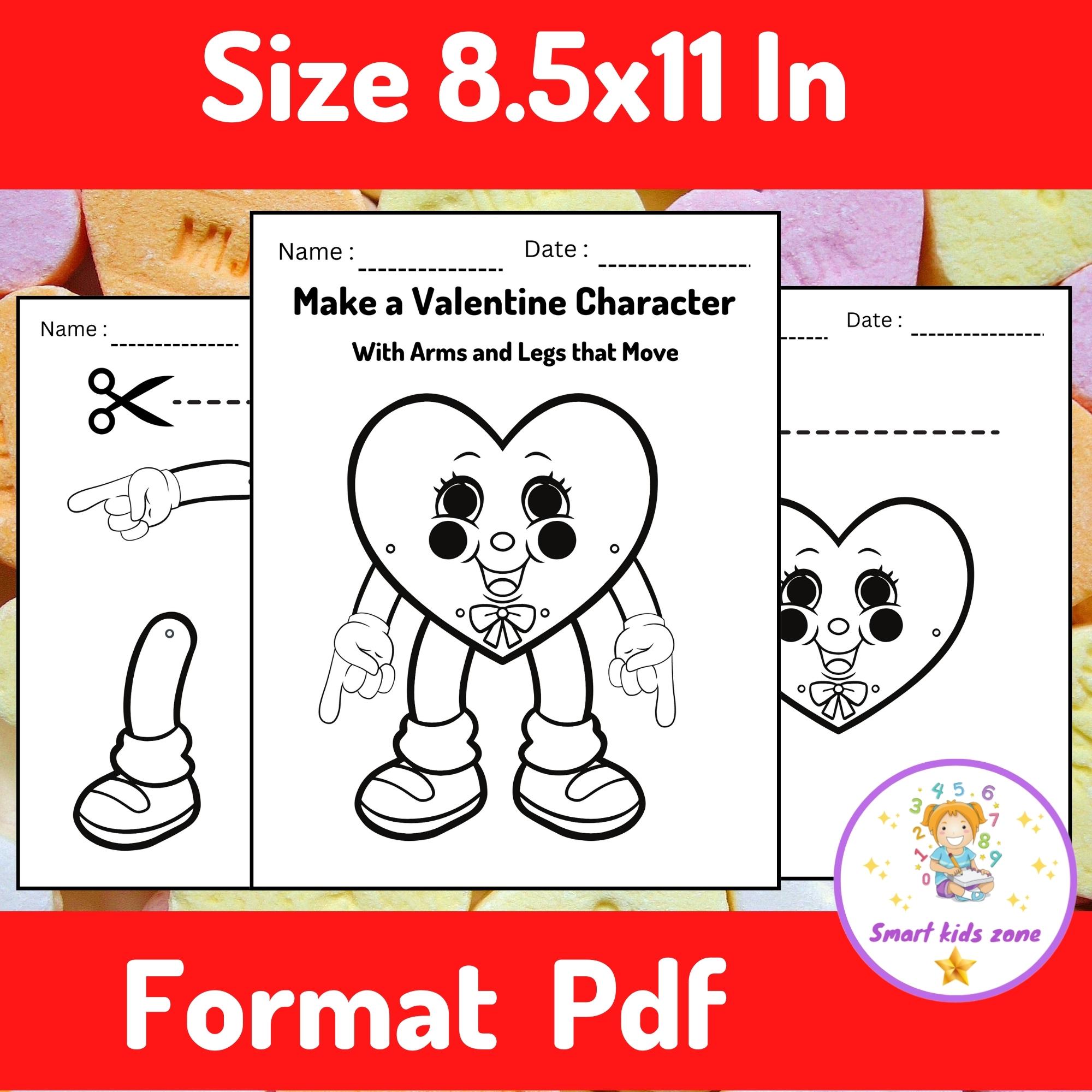 Make A Valentine Character | Valentines Day Craft | February Morning ...