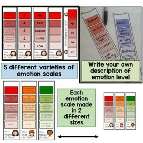 Emotion and feelings communication scales and anger thermometer SEL ...