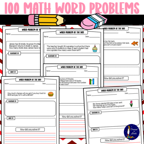 100 Math Word Problems for Second Graders | Made By Teachers