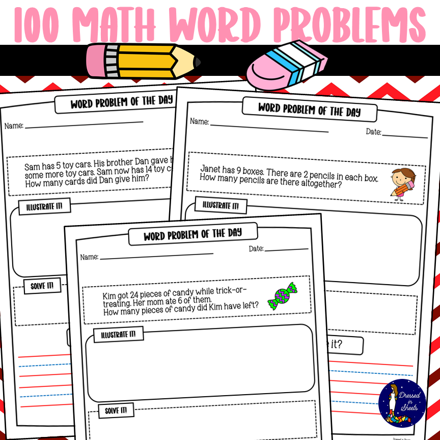100 Math Word Problems for Second Graders | Made By Teachers