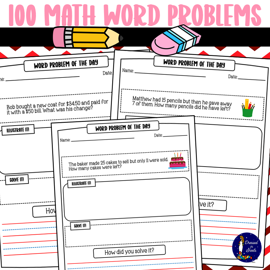 100 Math Word Problems for Second Graders | Made By Teachers
