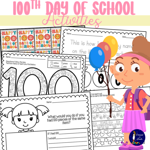 Kindergarten 100th day of School Printable Activities | Made By Teachers