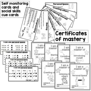Social Skills worksheets and activities printable social emotional SEL ...