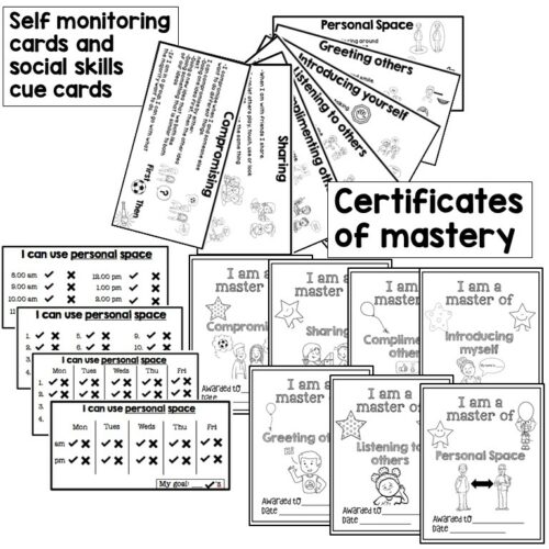 Social Skills worksheets and activities printable social emotional SEL ...