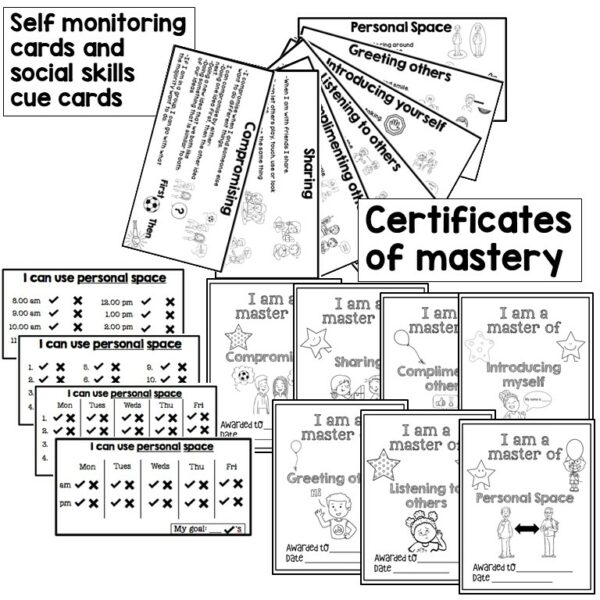 Social Skills worksheets and activities printable social emotional SEL ...