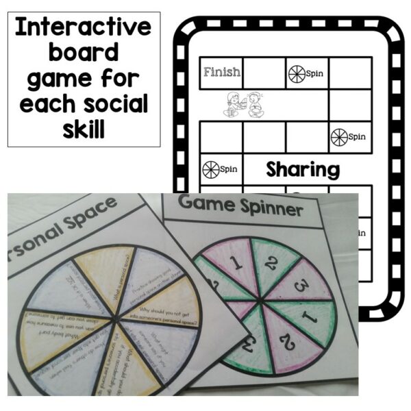 Social Skills worksheets and activities printable social emotional SEL ...