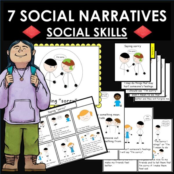 Social narratives and stories for school based social skills and ...