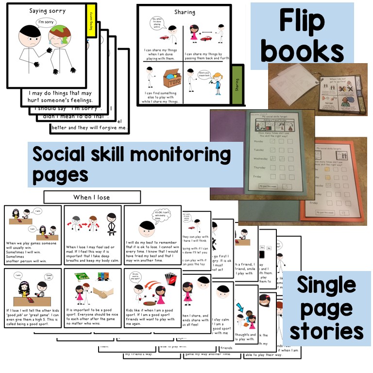 Social narratives and stories for school based social skills and ...