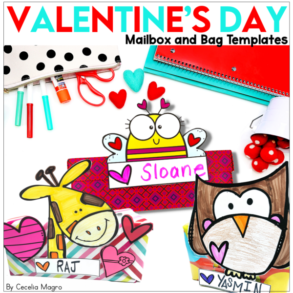Valentines Day Valentines Bags Valentines Mailboxes Templates | Made By ...