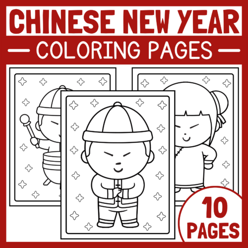 Chinese New Year Rabbit Coloring Pages | Lunar New Year Rabbit Coloring ...
