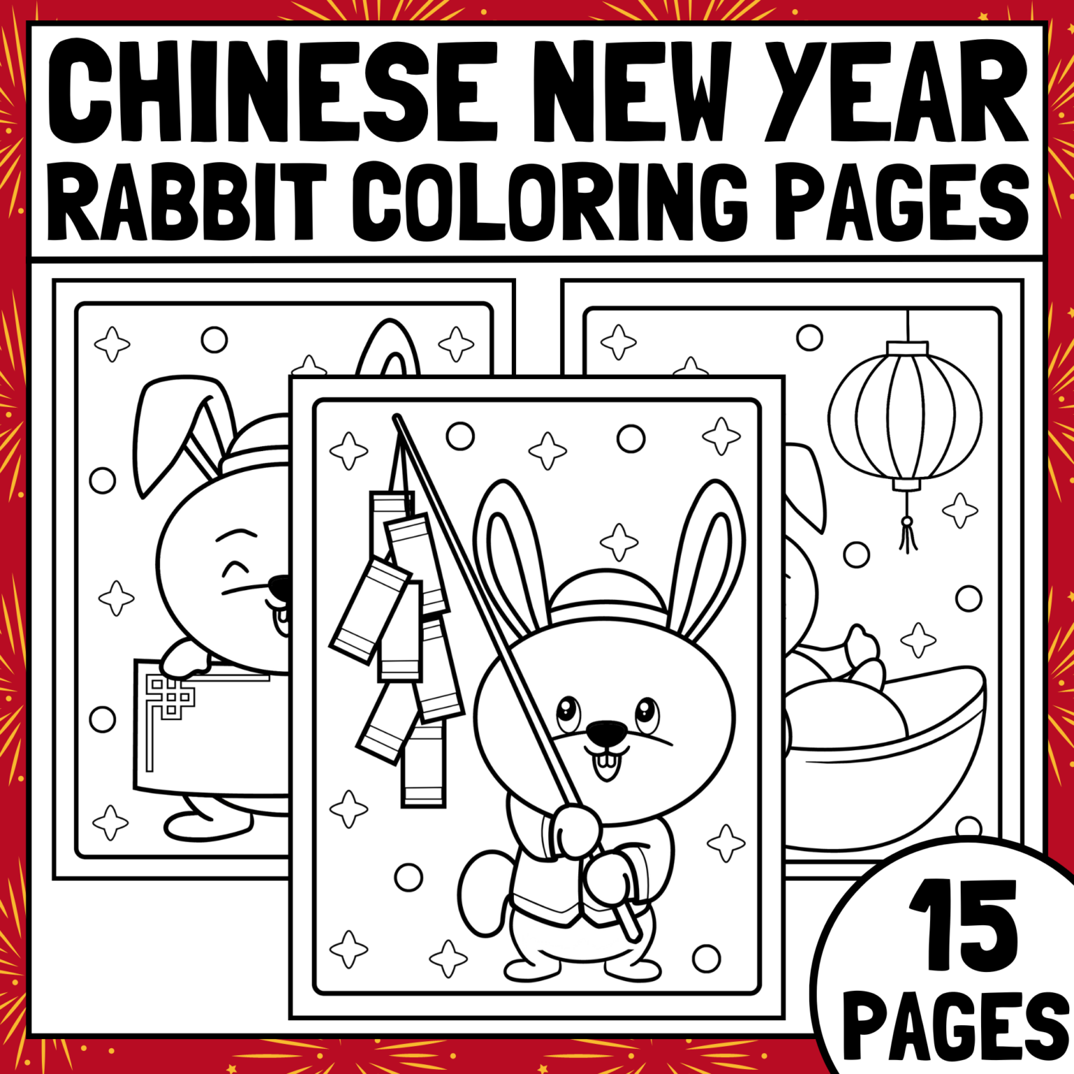 Chinese New Year Zodiac Animals Coloring Pages | Lunar New Year Zodiac ...