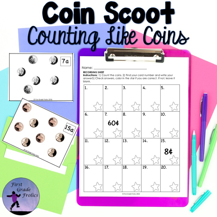 Counting Like Coins Scoot | Made By Teachers