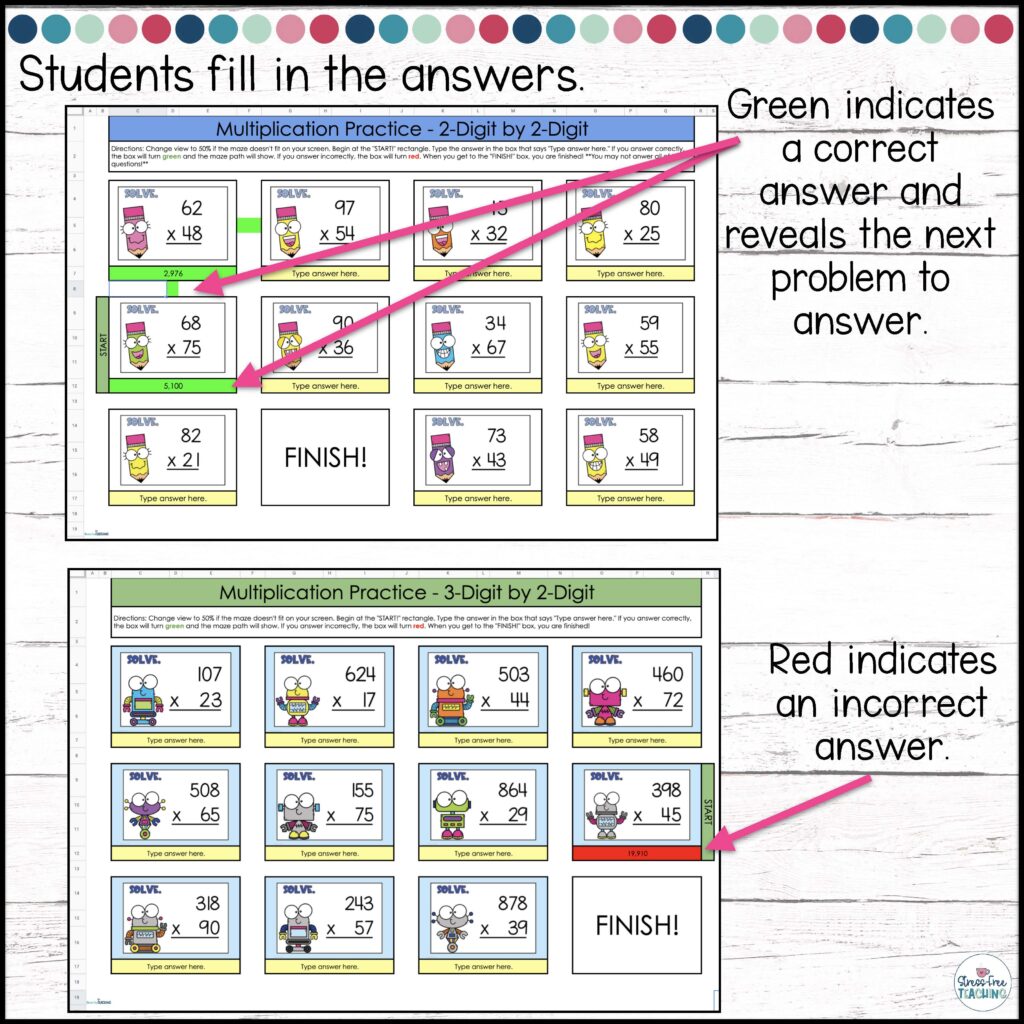 Multi-Digit Multiplication - Digital Mazes | Made By Teachers