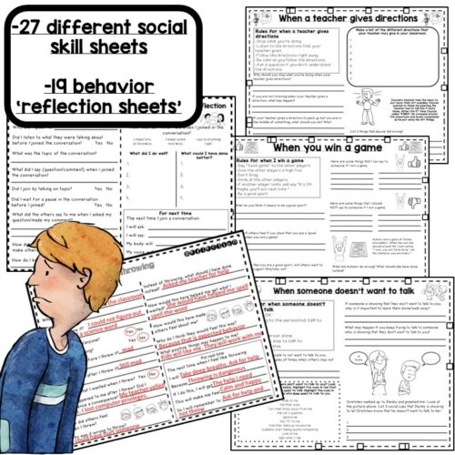 Social skills and behavior worksheets and activities classroom ...