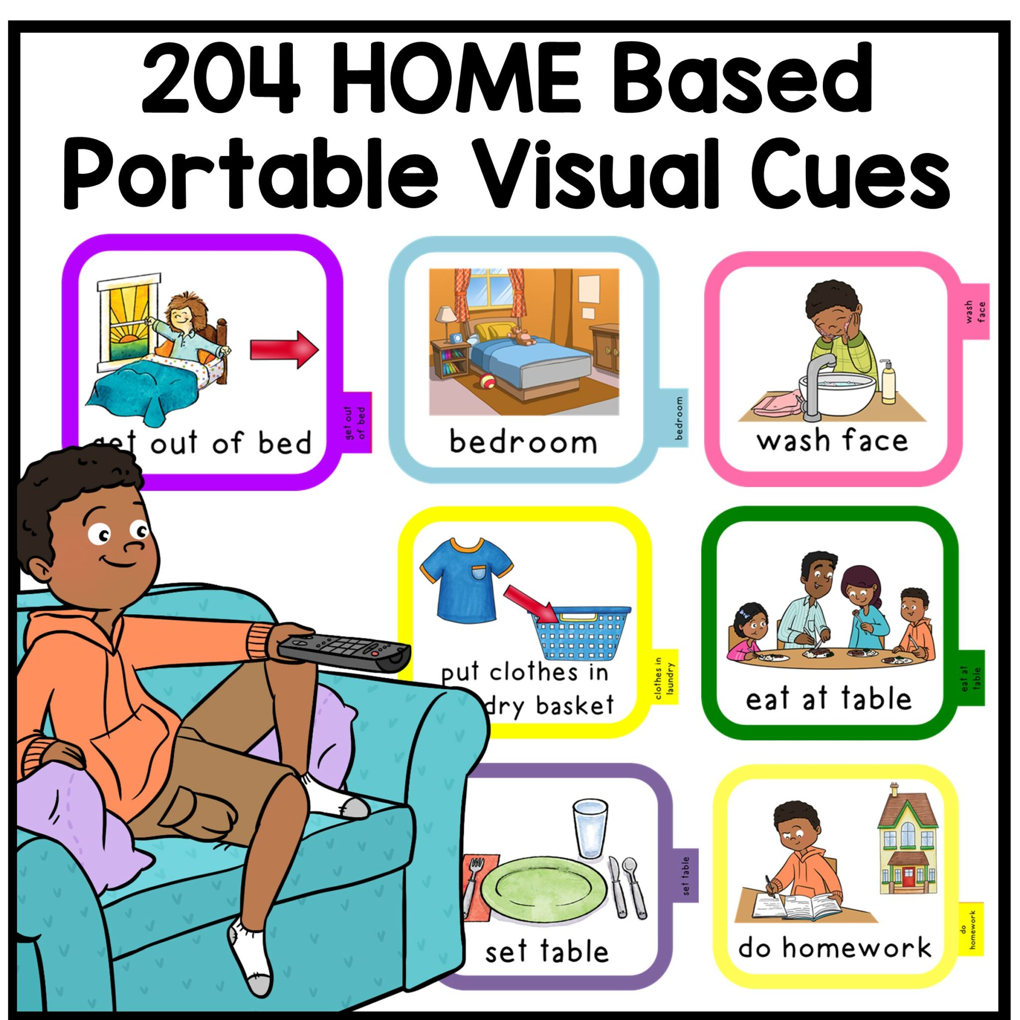 Portable home visual communication cards and pictures | Made By Teachers