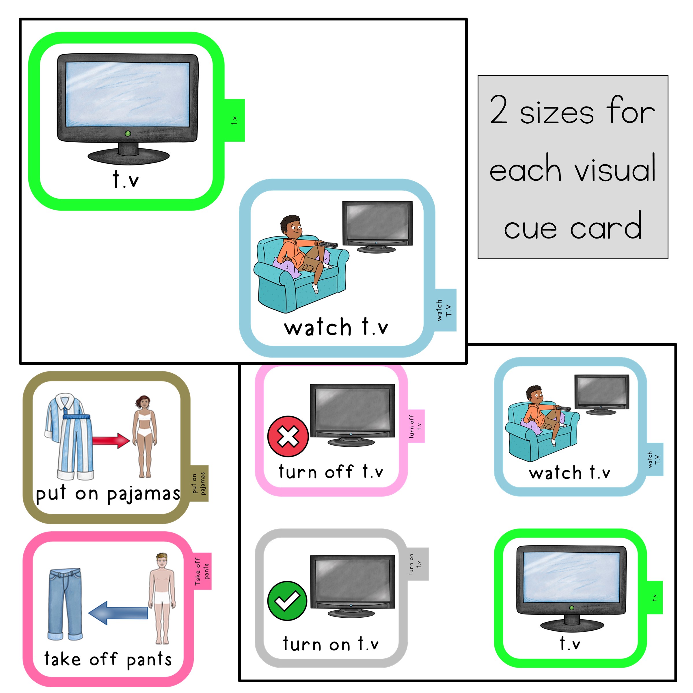 Portable home visual communication cards and pictures | Made By Teachers