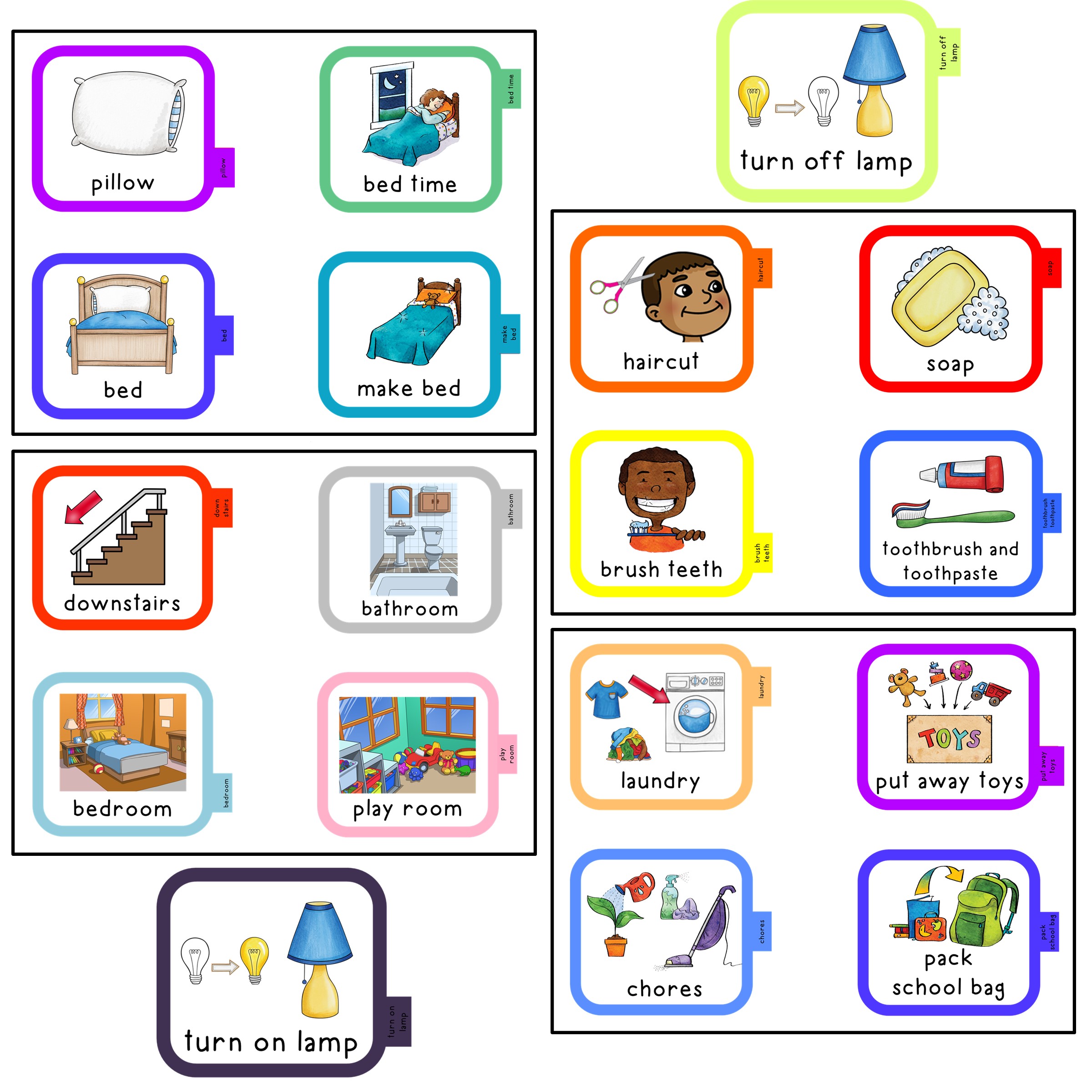 Portable home visual communication cards and pictures | Made By Teachers