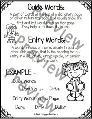 Dictionary Skills Worksheets | Guide Words | Made By Teachers