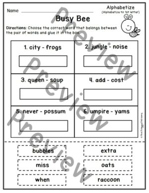 Dictionary Skills Worksheets | Guide Words | Made By Teachers